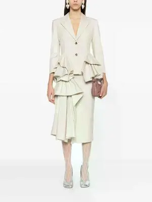 Viktor & Rolf Ruffled Gabardine Blazer