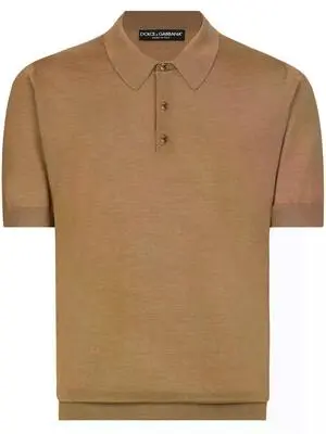 Dolce & Gabbana Fine-knit Polo Shirt