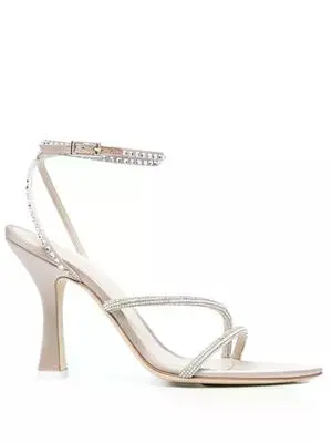 3JUIN 100mm Crystal-embellished Strap Sandals