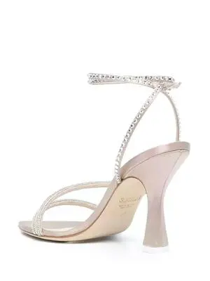 3JUIN 100mm Crystal-embellished Strap Sandals