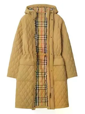 Burberry Diamond Quilted Padded Parka Coat