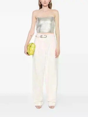 GENNY Laminated Cropped Top