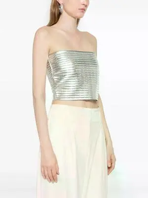 GENNY Laminated Cropped Top