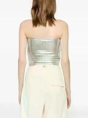 GENNY Laminated Cropped Top