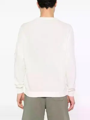 C.P. COMPANY Knitted Crew Neck Jumper With Lens Detail