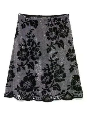 Ashish Sequin Mesh Skirt