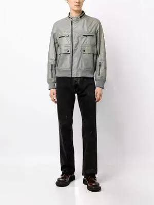 Undercover Zip-up Biker Jacket