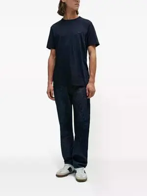 BOSS Logo-print Cotton T-shirt - Blue