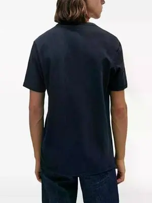 BOSS Logo-print Cotton T-shirt - Blue
