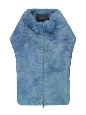 Lorena Antoniazzi Faux-fur Collar - Blue