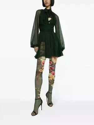 Dolce & Gabbana V-neck Silk Dress
