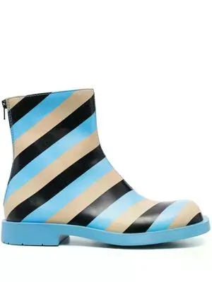 Camper Striped Ankle Boots
