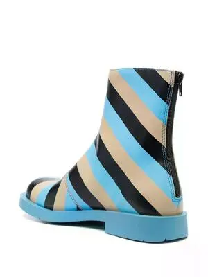 Camper Striped Ankle Boots