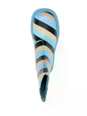 Camper Striped Ankle Boots