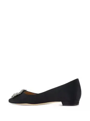 Manolo Blahnik Hangisiflat Loafers - Black