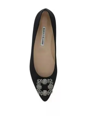 Manolo Blahnik Hangisiflat Loafers - Black