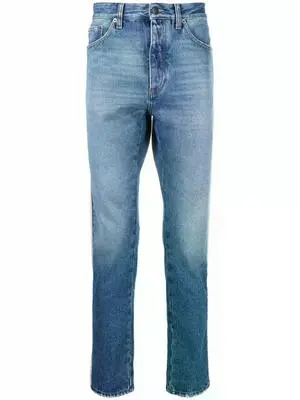 Palm Angels Side-stripe Straight-leg Jeans