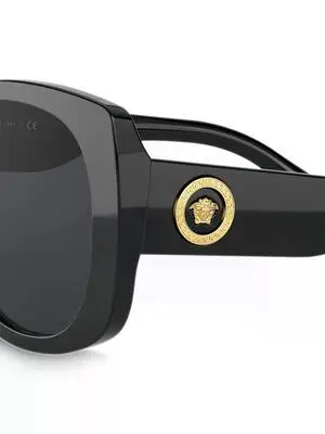Versace Medusa Icon Square-frame Sunglasses - Black