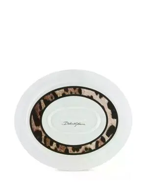 Dolce & Gabbana Porcelain Leopard-print Platter