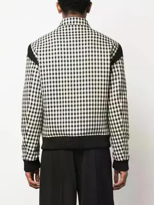 Roberto Cavalli Gingham-check Shirt-collar Jacket