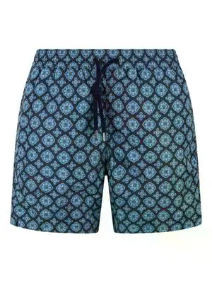 FOUR FASHIONED FRIENDS Printed Swim Shorts - Blue