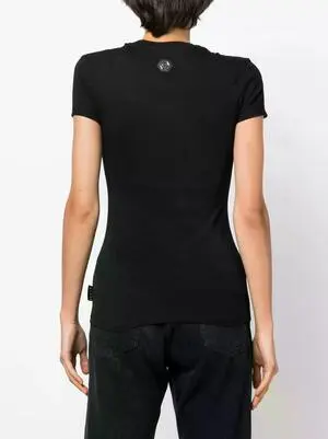 Philipp Plein Crystal-embellished Logo Cotton T-shirt - Black