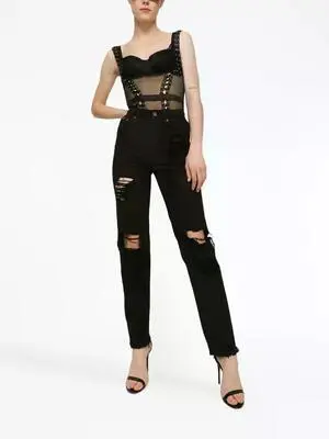 Dolce & Gabbana Floral-lace Bodysuit