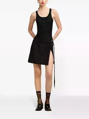 AMI Paris Ribbed Cotton Tank Top