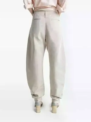 LEMAIRE Fluid Tapered Trousers - Neutrals