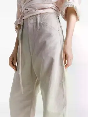 LEMAIRE Fluid Tapered Trousers - Neutrals
