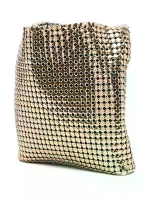 Rabanne Square Pixel Metallic-mesh Shoulder Bag - Gold