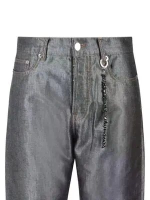DARKPARK Straight-leg Jeans With Bead Detailing