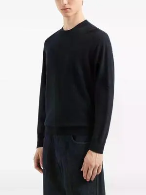 Emporio Armani Chevron-knit Sweater