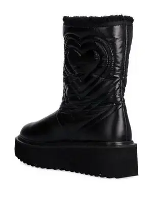 Moschino Quilted Platform Boots
