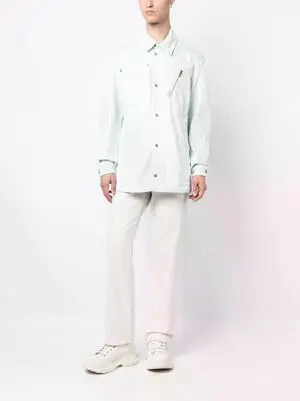 OBJECTS IV LIFE Multi-pocket Shirt Jacket - Blue