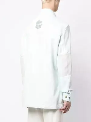 OBJECTS IV LIFE Multi-pocket Shirt Jacket - Blue
