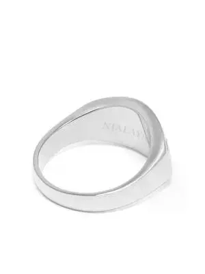 NIALAYA JEWELRY Evil Eye Ring - Silver
