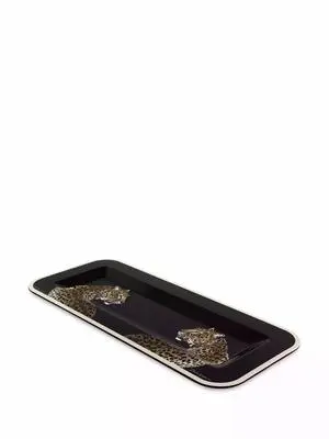 Dolce & Gabbana Small Leopard-print Wood Tray