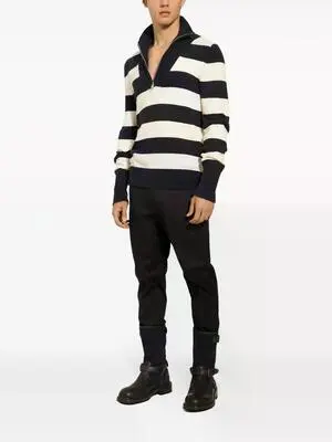 Dolce & Gabbana Slim-cut Cotton Trousers - Blue