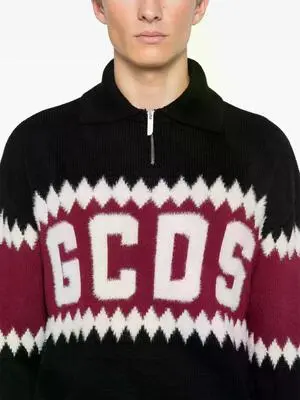 Gcds Logo-intarsia Sweater