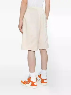 Off-White Diag-stripe Cotton Track Shorts - Neutrals