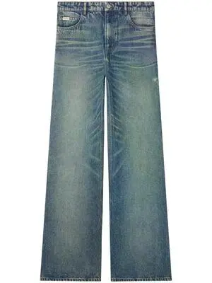 COURREGES Mid-rise Wide-leg Jeans