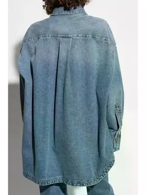 Attico Embroidered Shirt - Blue
