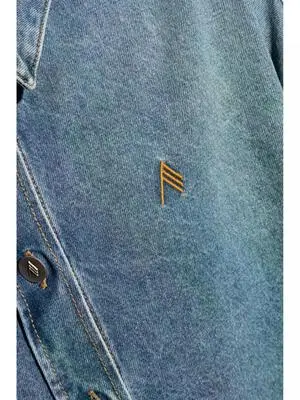 Attico Embroidered Shirt - Blue