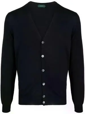 Zanone Long Sleeve Cardigans For Men