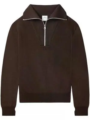 COURREGES Logo-embroidered Wool Sweater