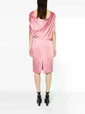 Givenchy Asymmetric Midi Dress - Pink