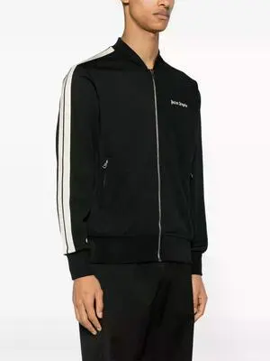 Palm Angels Logo-embroidered Track Jacket - Black