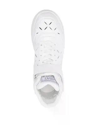 Versace High-top Leather Sneakers