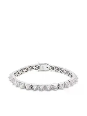 Eddie Borgo Pavé Pyramid Bracelet - Silver
